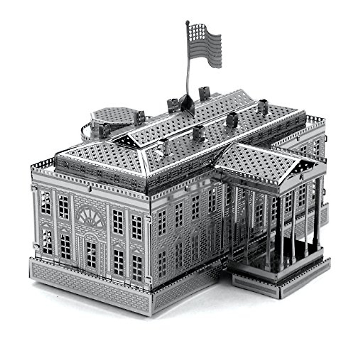 Metal Earth White House 3D Metal Model Kit Bundle with Tweezers Fascinations