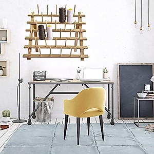 Xiaojikuaipao Wooden Thread Holder Storage 33 Spools Embroidery Yarn Organizer Desktop Sewing Spool Cone Stand Rack Shelf for Hair-braiding Jewelry Rings Display