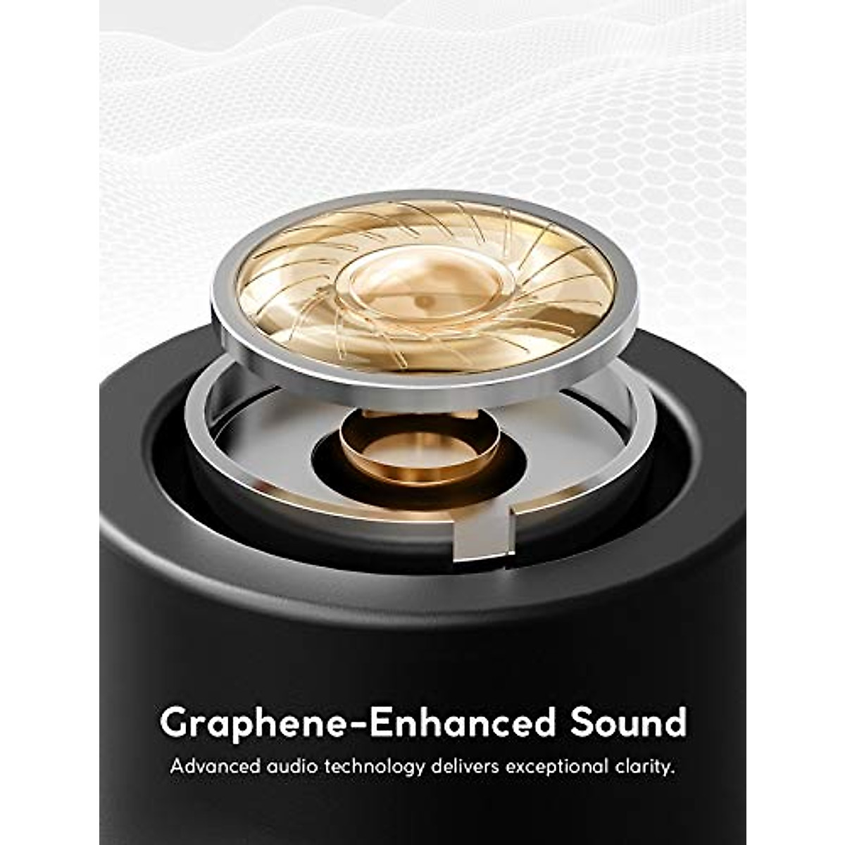 True Wireless Headphones, ZOLO Liberty [Upgraded] 8-Hour Playtime (100 Hours with Charging Case), Bluetooth 5 Bluetooth Earbuds with Graphene Driver Technology, IPX5 Sweatproof, Handsfree Stereo Calls