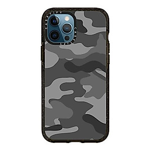 CASETiFY Impact Case for iPhone 12 Pro Max - Camo grey - Clear Black