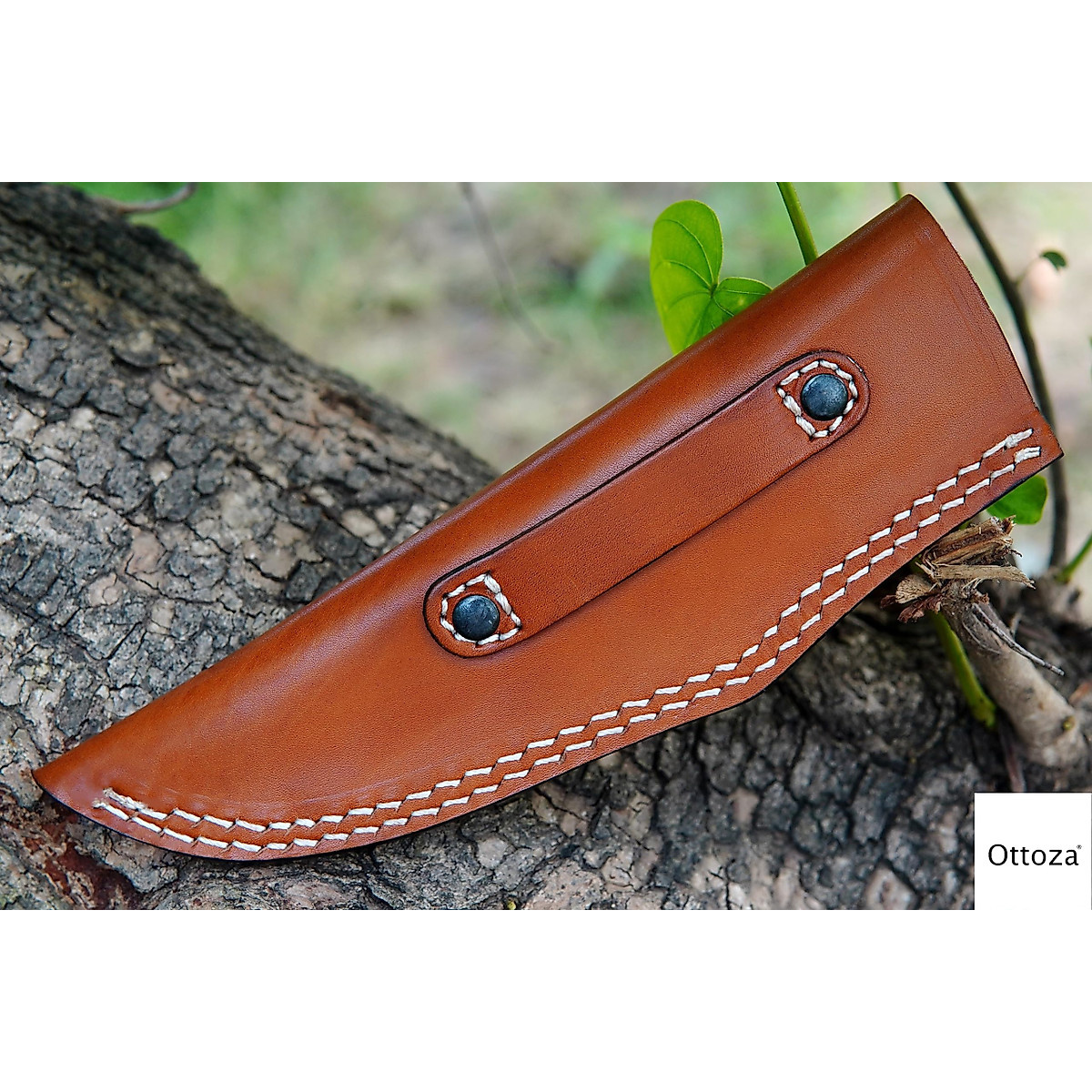 Ottoza TOP GRAIN Leather Knife Sheaths for Fixed Blade Knives, Leather Knife Sheath for Belt, Leather Knife Holster Belt Knife Holder, Vertical Knife Sheath for Belt No:46