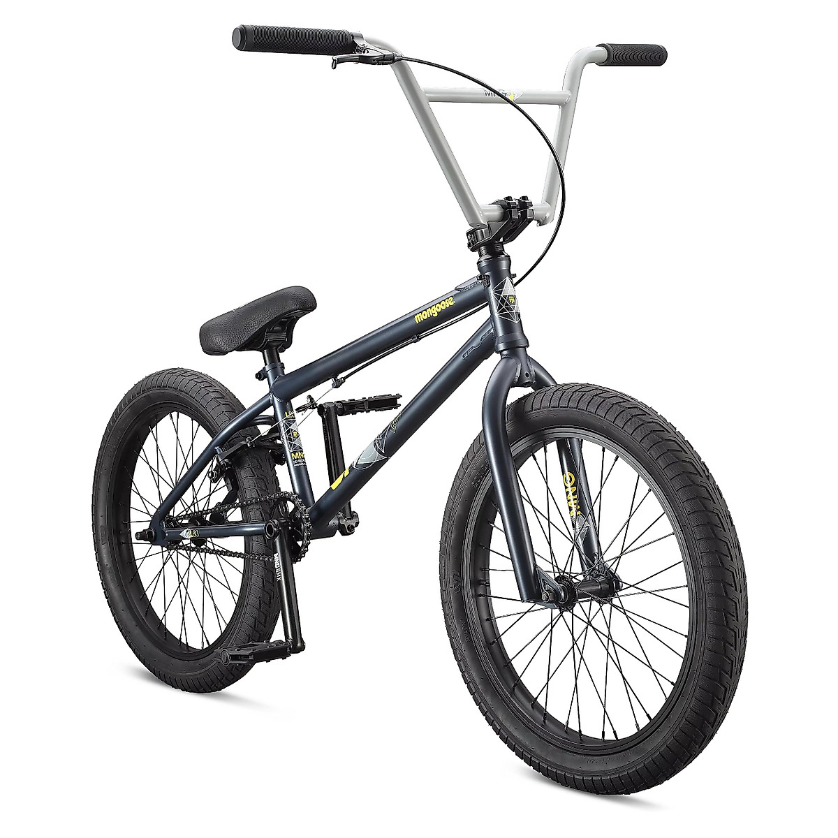 Mongoose Legion L80 Freestyle BMX Bike for Advanced-Level Riders, Adult Men Women, 4130 Chromoly Frame, and 20-Inch Wheels, Dark Blue