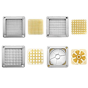 VEVOR Commercial Chopper w/ 4 Replacement Blades Commercial Vegetable Chopper Stainless Steel French Fry Cutter Potato Dicer & Slicer Commercial Vegetable Fruit Chopper for Restaurants & Home Kitchen