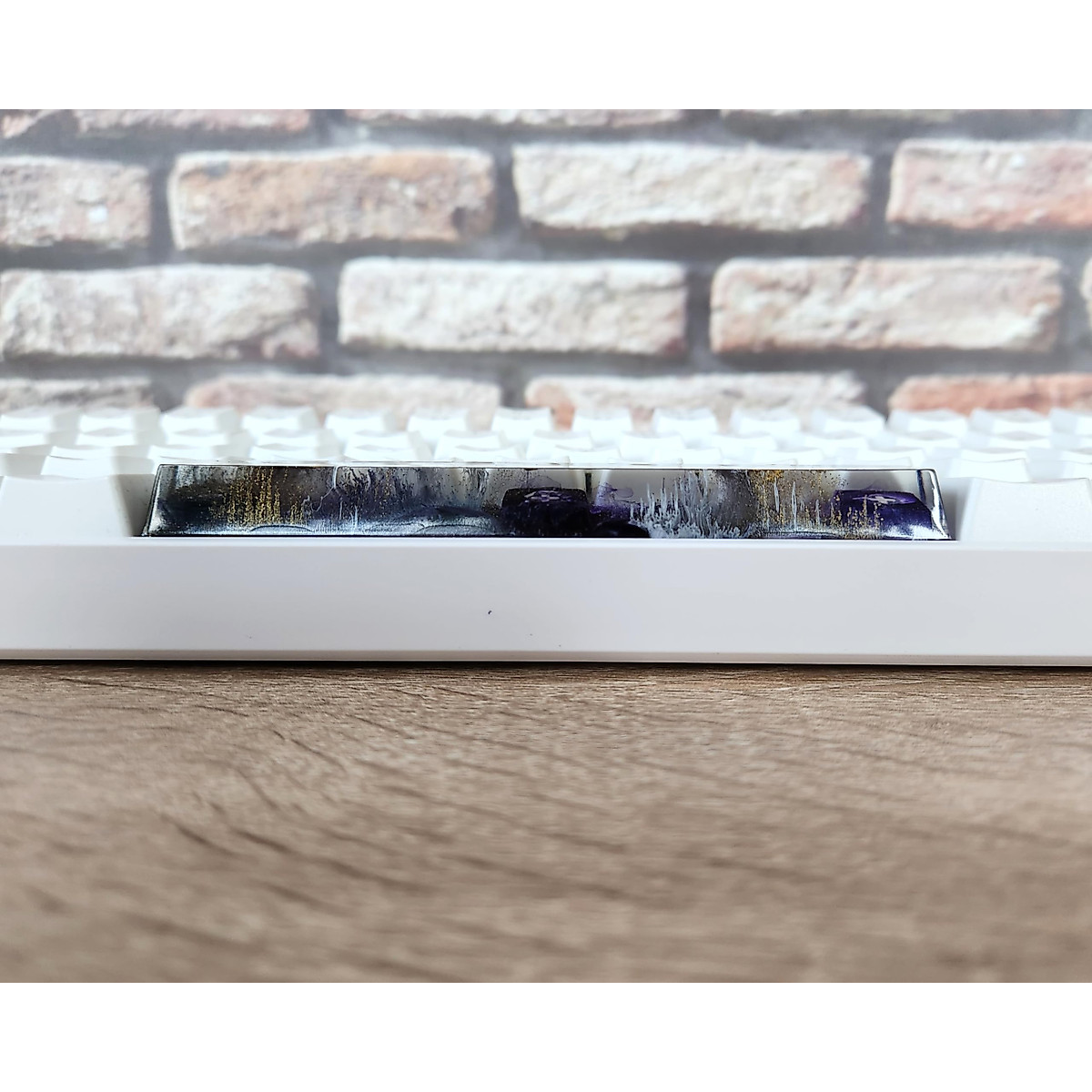 Custom Artisan Purple Galaxy Spacebar Keycap 6.25U (OEM) for RGB Cherry MX Gaming Mechanical Keyboards