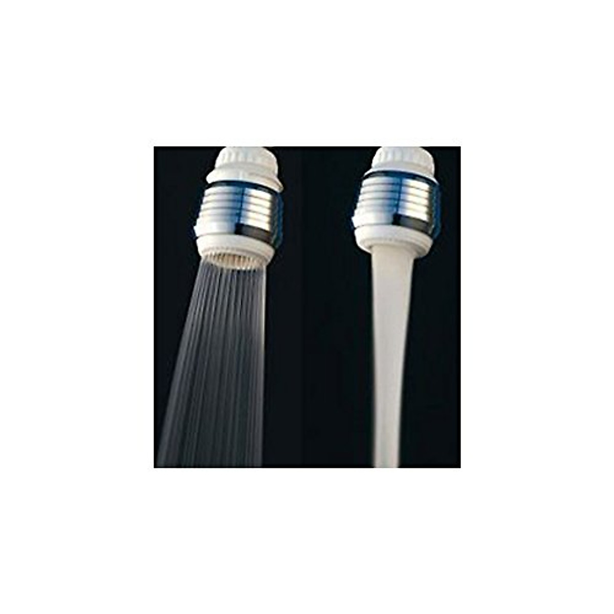 PF WaterWorks TouchFLOW Water Sense Listed Kitchen Aerator with Pause (Trickle) - Swivel Dual Spray Dual Thread (15/16-27, 55/64-27) - 1.5 GPM; PF0547