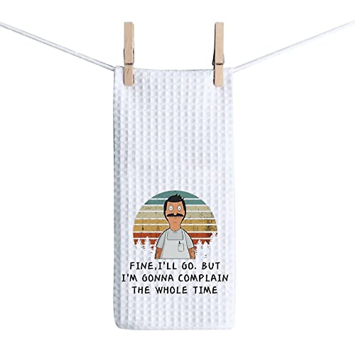 TSOTMO Cartoon TV Show Merchandise Gifts Belcher Kitchen Towel Tina & Louise Towel Gift Couple Gift Burgers Style Kitchen Towel Gift for Bob's Fans (Complain Towel)