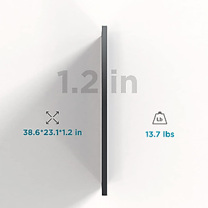 EF ECOFLOW 2PCS 100W 12V Solar Panels, High Efficiency Monocrystalline PV Modules, IP68 Waterproofing, Ideal for RV& Marine Rooftop, Farm Battery, Power Kits & Ecosystem