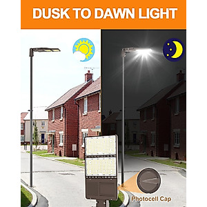 ADUB 300W LED Flood Light ETL Listed, 42,000LM Bright LED Stadium Light 5000K, 320W LED Parking Lot Light UL Listed LED Shoebox Street Light