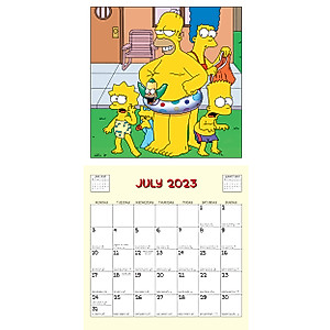 Simpsons - The Simpsons - The Simpsons 2023 - Original Danilo Calendar [Multilanguage] [Calendar] (Wall Calendar)