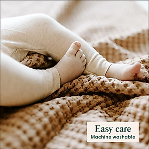 Simka Rose Waffle Baby Blanket Cotton Soft Breathable Swaddle Blanket for Baby Nursery, Stroller & Crib Blanket - Baby Receiving Blankets for Boys & Girls Gender Neutral Toddler Blanket