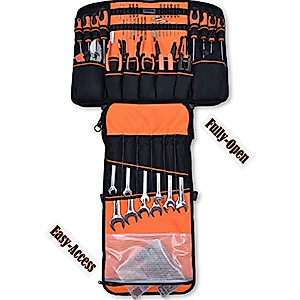 Full-Open Tool bag backpack, bookbag for men, electricians, construction