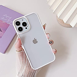 ZTOFERA Crystal Clear Case for iPhone 14 Pro Max 6.7",Cute Girls Transparent Soft Ultra Slim Anti-Scratch Bumper Protective Cover for iPhone 14 Pro Max White