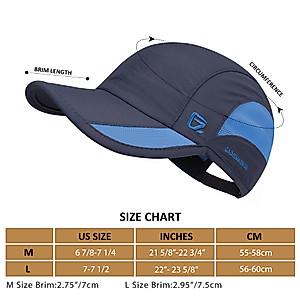 GADIEMKENSD Outdoor Running Hat Men's Cooling UPF50+ Womens Baseball Cap Sport Mesh Sun Hat Trucker Dad Hats Quick Dry Breathable Unstructured for Summer Camping Fishing Hiking Improved Navy L