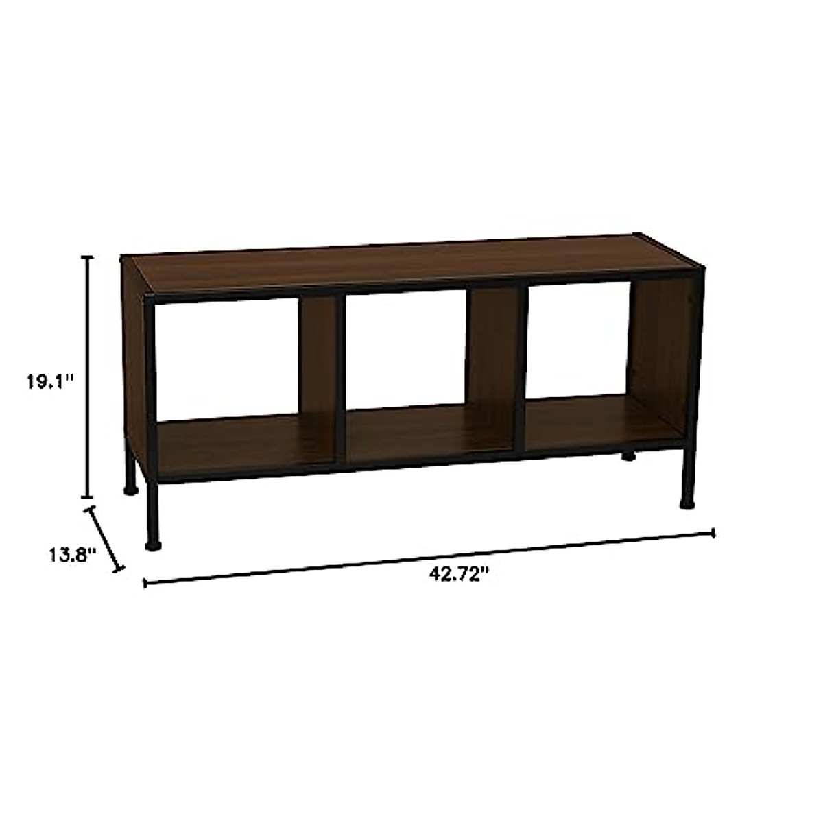 Household Essentials TV Stand, Walnut