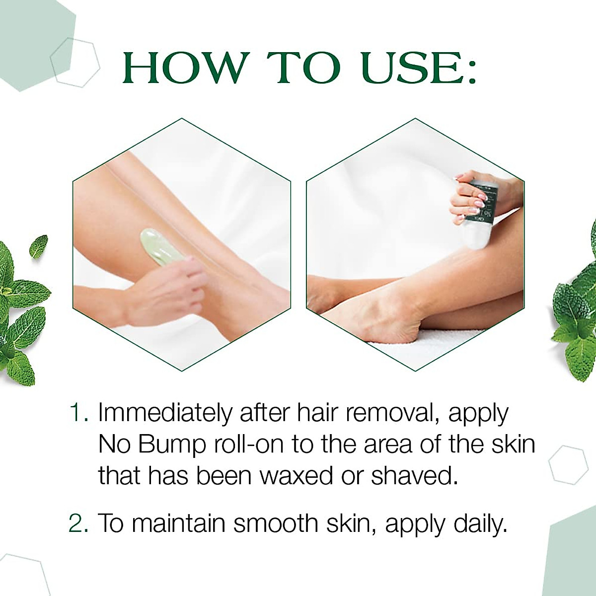 GiGi No Bump Roll-on Skin Smoothing Gel, Post-Wax and After-Shave Skin Care, Quick and Easy, 2 oz. 1-pc