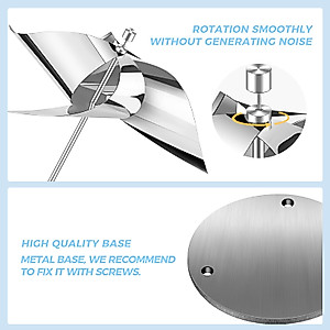 greenight 2 Pack Reflective Kites, Upgraded Wind Spinning Reflective Kites for Yard, Garden, Rooftop and Vegetable Gardens, All Birds Such as Woodpeckers and Pigeons Will Leave