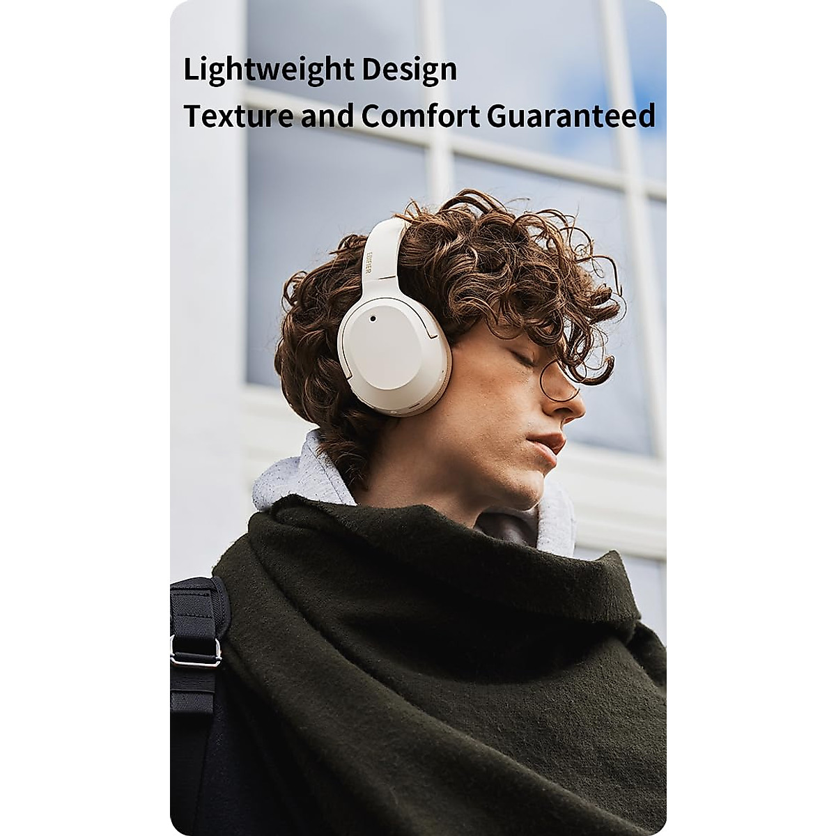 Edifier W820NB Plus Over-Ear Active Noise Cancelling Headphones, Clear Calls with Deep Noise Reduction,Bluetooth Headphones with LDAC for Hi Res Wireless Audio Comfortable Fit, Bluetooth 5.2 Black