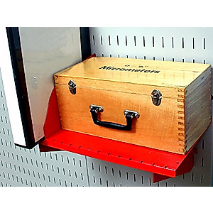 Wall Control KT-400-WRK R Slotted Tool Board Workstation Accessory Kit for Wall Control Pegboard Only, Red