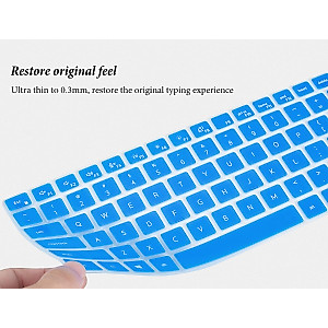 Keyboard Cover Skin for Dell Latitude 7410 7420 7430 7440 5440 5420 5430 5431 14" Notebook, Dell Latitude 7520 15.6 inch/Dell Latitude 9420 9430 9510 9520, Dell Latitude 14" 15.6" Accessories-Blue