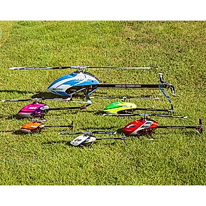 OMPHOBBY M2 EVO RC Helicopter for Adults Dual Brushless Motors Direct-Drive 6 Channel Outdoor, Superior 3D Remote Control Plane Gifts Newly Upgraded Mini Heli BNF(No Controller-Orange)