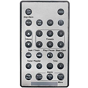 PERFASCIN Replaced Remote Control Controller Compatible with Bose Wave Music Player I II III Bose Wave Music System Audio System AWRCC1 AWRCC2 (Silver)