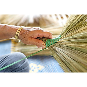 (5 Packs) Gentle Cleaning Power of Asian Broom - Traditional Vietnamese Straw Brooms