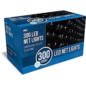 Joiedomi 300 LED Christmas Net Lights for Indoor & Outdoor Decorations, Christmas Events, Christmas Eve Night Decor, Christmas Tree, Bushes (Pure White)