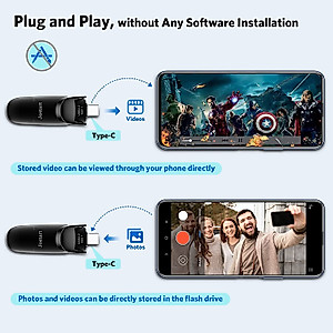 USB C Flash Drive 512GB, 550MB/s USB C Thumb Drive, High Speed USB 3.2 Memory Stick for OTG Android Mobile Phone/Tablets/Laptop/MacBook/PC