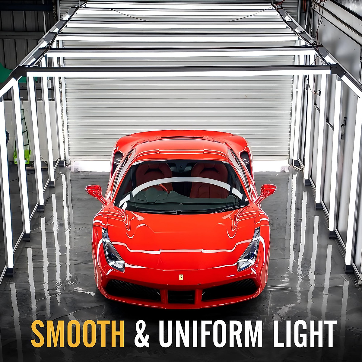 GOSLARLIT LED Tunnel Lighting, Car Detailing Tunnel for Car Care,Inflatable 6500k,110-120lm/v,100mm