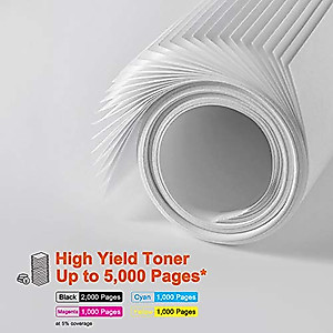 ejet Remanufactured Toner Cartridge Replacement for Xerox WorkCentre 6027 6025, Phaser 6022 6020 (1 Black 106R02759, 1 Cyan 106R02756, 1 Magenta 106R02757, 1 Yellow 106R02758, 4-Pack)