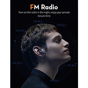 MP3 Player with Bluetooth 5.2,MUSICROSS Portable Music MP3 MP4 Player,Build-in HD Speaker/Photo/Video Play/FM Radio/Voice Recorder/E-Book,Supports up to 128GB,Black(No Micro SD Card Included)