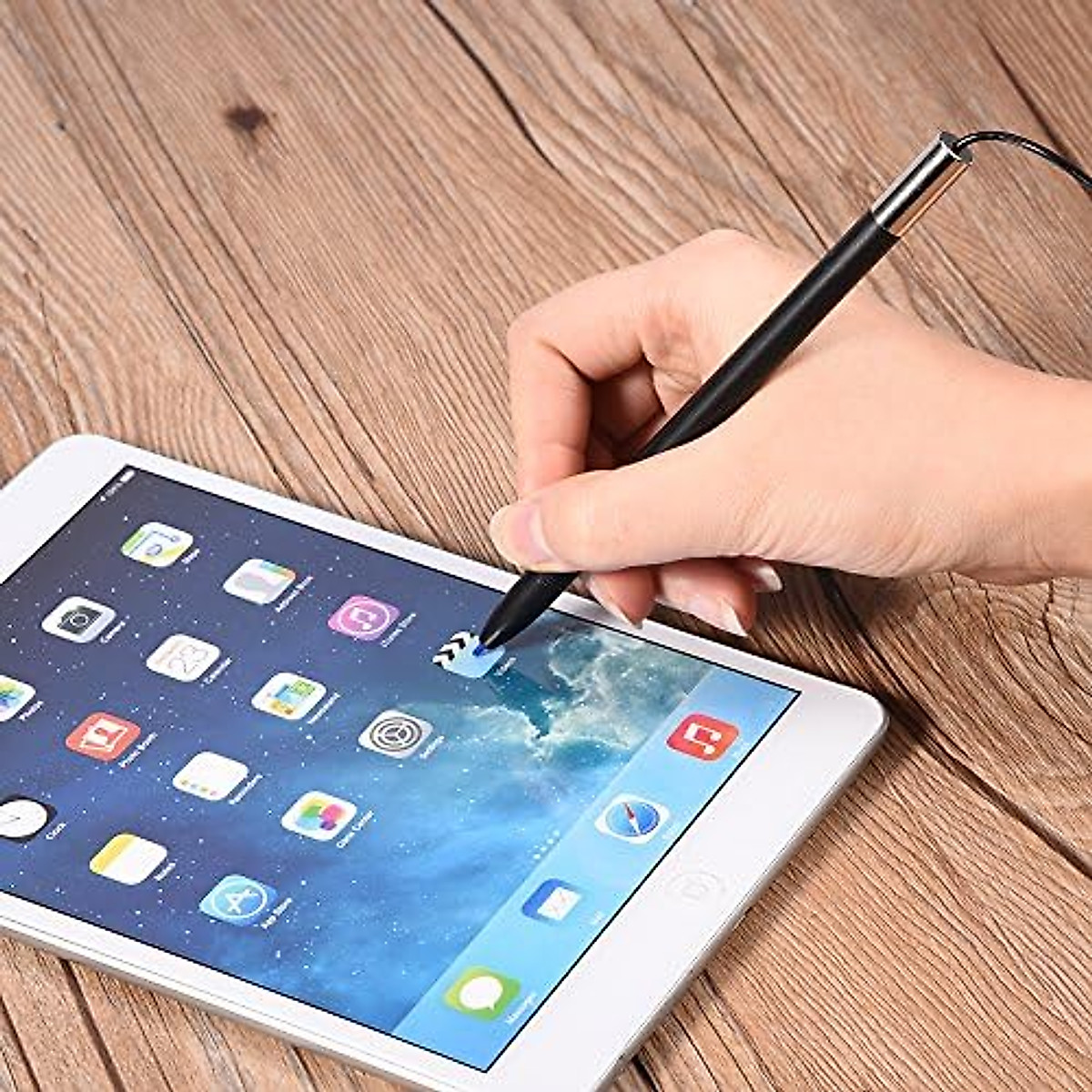 Zopsc Professional Stylus Pen for Touch Screens, Spring Stylus for Car Navigation and Smartphone, Resistance Fine Point Stylist Pen Pencil