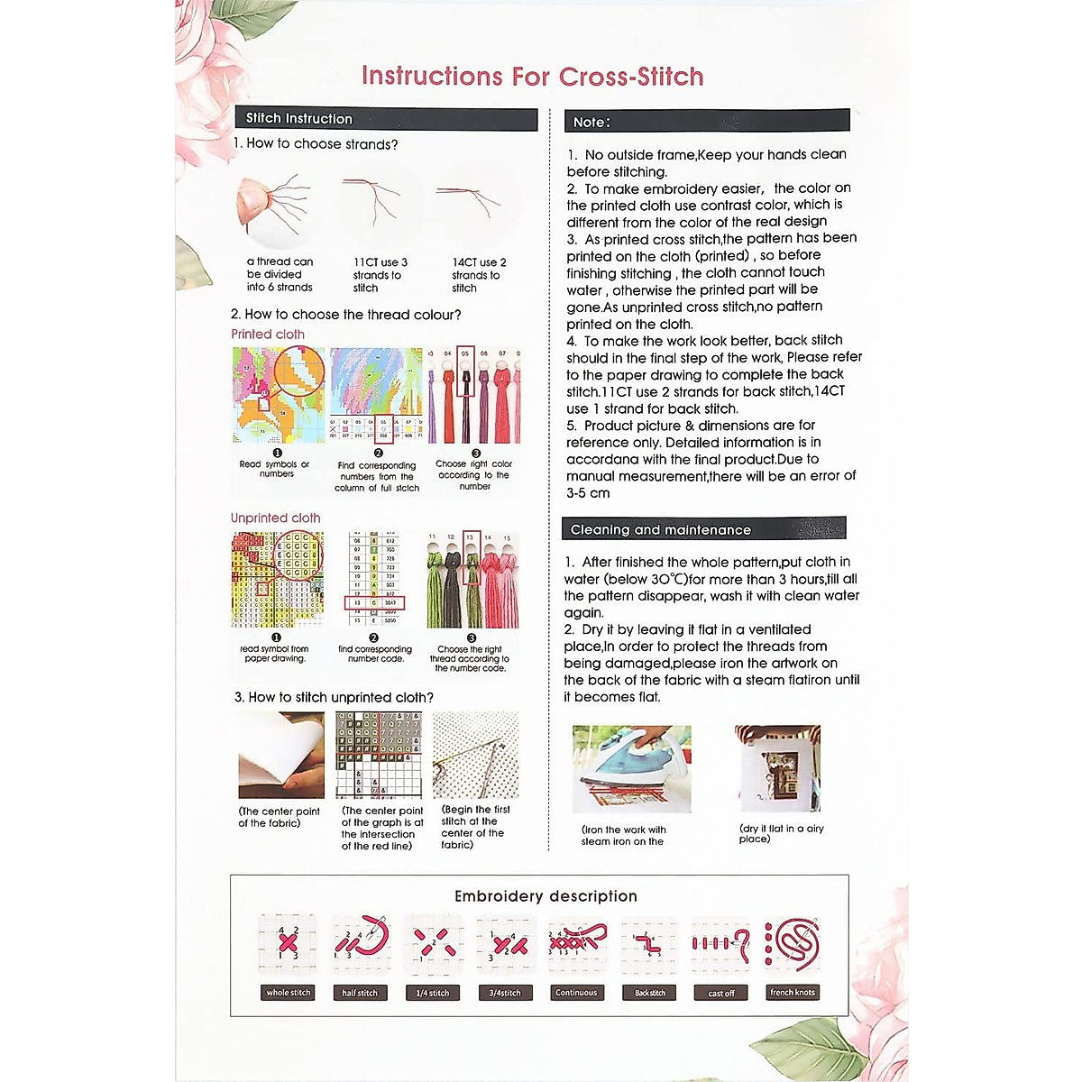 WUSARPLY Christmas Stamped Cross Stitch Kits - Gnome Counted for Beginners Adults Needlepoint Cross-Stitch Patterns Dimensions Needlecrafts Embroidery Arts and Crafts 11.8''x15.8''