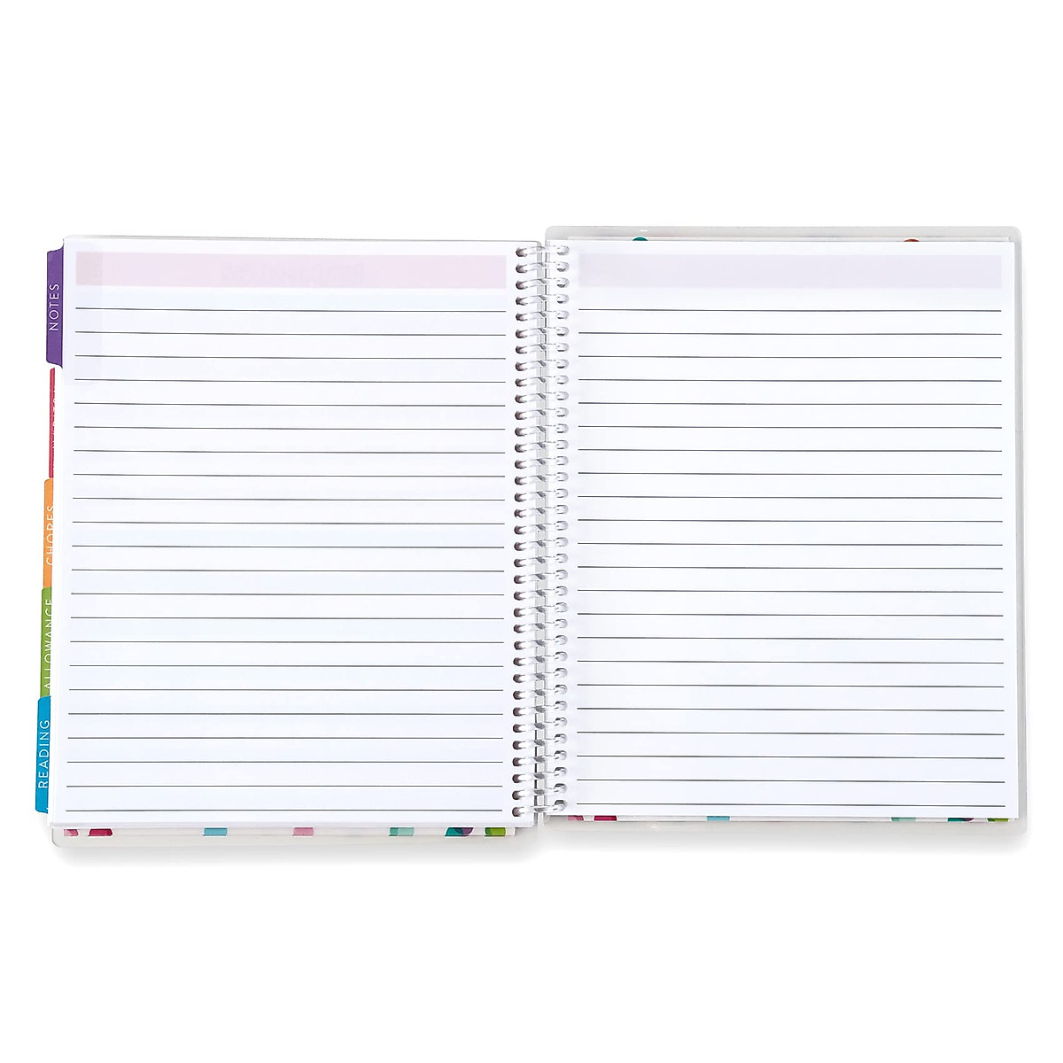 Erin Condren 7" x 9" Coiled Prompted Notebook - Kids Ultimate Checklist. 160 Perforated Pages of 80Lb Mohawk Paper. Age-Appropriate Trackers and Checklists with 6 Tabs