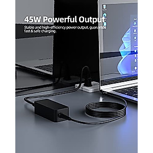 45W AC Charger Fit for HP Model 14-fq0013dx 15-dw2025od 15-dw2025cl 15-dw2008ca 15-dw2065st 15-dw2063st 15-dw2037wm 15-dw3025od 15-dw3002np 15-dw3056cl Laptop Power Supply Cord