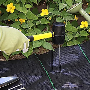 MTB 50 Pack 4x1 inch 11GA(0.12inch) Sod Staples Garden Pins Netting Stakes Ground Spikes Landscape Cover Pegs Anti-Rust Galvanized