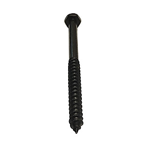 CLAW IT ON HEX LAG Screws (Black) 1/4" X 3" (7.5CM) - 50 Pack Black Hex Lag Screws 50 Pieces PER Box Protective Black Coating to Reduce Rust by Trenzek's