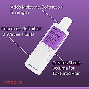 ARROJO Curl Hydration Curly Hair Shampoo – Paraben & Sulfate Free Shampoo – Anti Frizz Moisturizing Shampoo w/ White Truffle, Chardonnay Grape Seed – Wave-Defining Curl Shampoo (8.5 ounce)