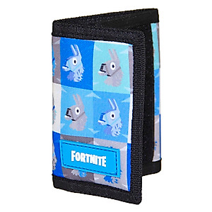 FORTNITE unisex adult Graphic Polyester Wallet, Blue, One Size US