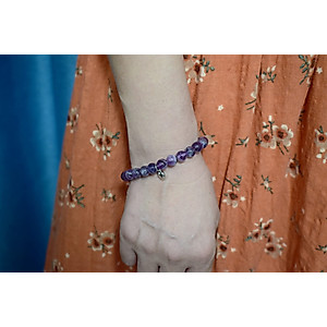 NKIPORU Coworker Leaving Gifts for Women Farewell Gifts Going Away Gifts Retirement Gifts for Coworkers Boss New Job Gifts Bracelet Christmas Gift Purple