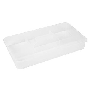 Tosnail 10-Inch 2 Layers Clear Plastic Craft Organizer Box Storage Container for Sewing, Painting, Arts