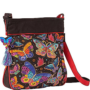 Laurel Burch Butterflies Crossbody Bag (Multi)