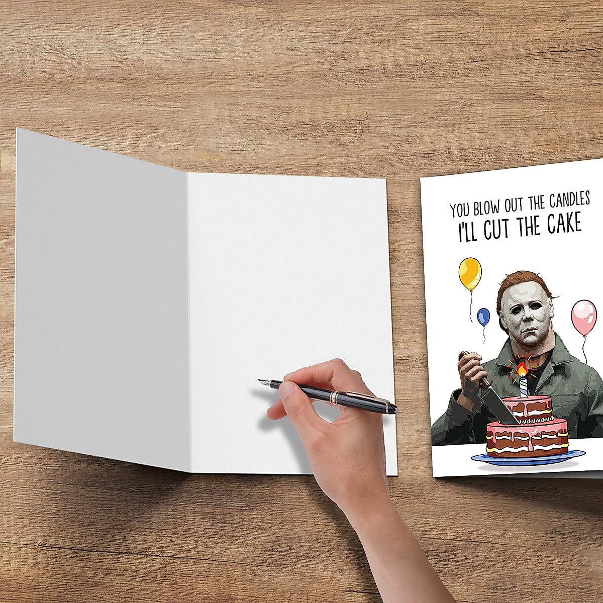 Michael Myers Birthday Card, Funny Birthday Card for Men, Horror Bday Card, Birthday Gift for Anyone