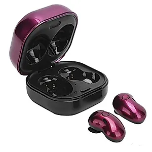 Kafuty-1 S6 Plus True Wireless Earbud,Bluetooth5.0 Headphone 6D Stereo Wireless Earphone with Charging Case,LED Color Screen,HD Call,Noise Reduction Headphone for Smart Phones/Sport(red)