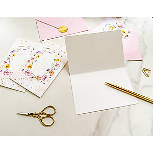 Gooji 4x6 Spring Floral Thank You Cards with Envelopes (Bulk 20-Pack) Bridal Shower Thank You Cards with Envelopes | Birthday Party, Baby Shower, Weddings, Greeting, Blank Notes, Small Business