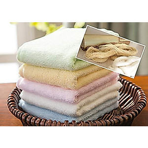 Tosnail 20 Pack 10" x 10" Ultra Soft Bamboo Fiber Baby Bath Washcloths and Towels - Assorted 5 Colors