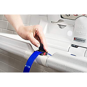 Foundations 100-EH-BP Classic Horizontal Baby Changing Station with Wall-Mounted Backer Plate, Surface-Mount, Safety Straps and Liner Dispenser, ADA and ANSI Compliant (Light Gray)