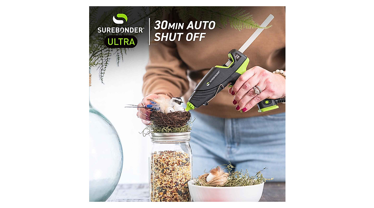 Surebonder Ultra Series DT-360F Hot Glue Gun - Dual Temp, Power & Safety
