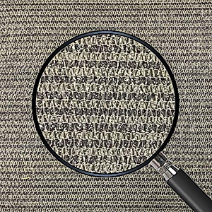 SUNNY GUARD 3'x10' Brown Grey Balcony Privacy Screen Fence Apartments Railing Cover Heavy Duty Mesh Windscreen for Outdoor,Backyard,Patio,Deck Privacy