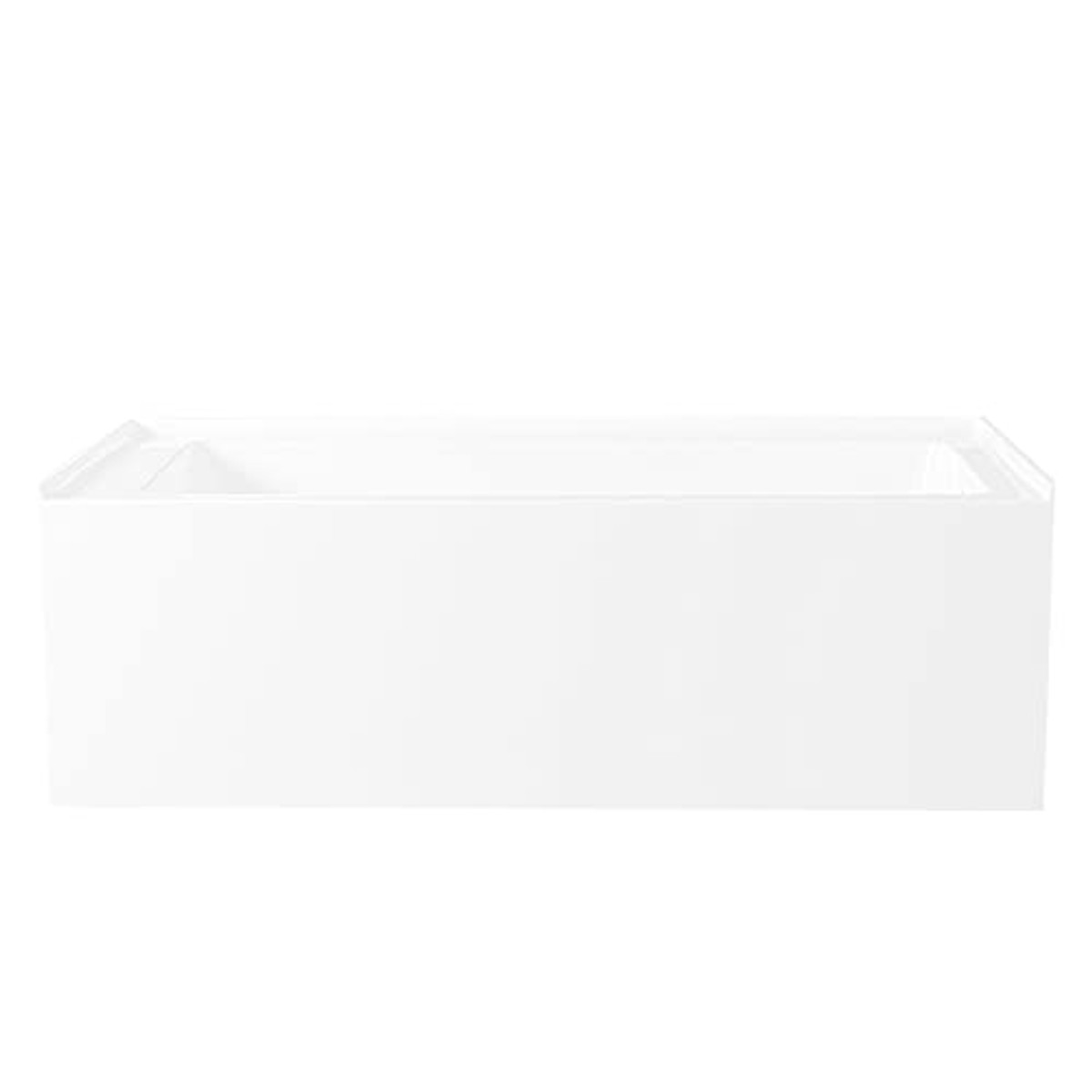 Kingston Brass VTAP663222R Aqua Eden Alcove Tub, 66" (L) x 32" (W) x 20-1/2" (D), White